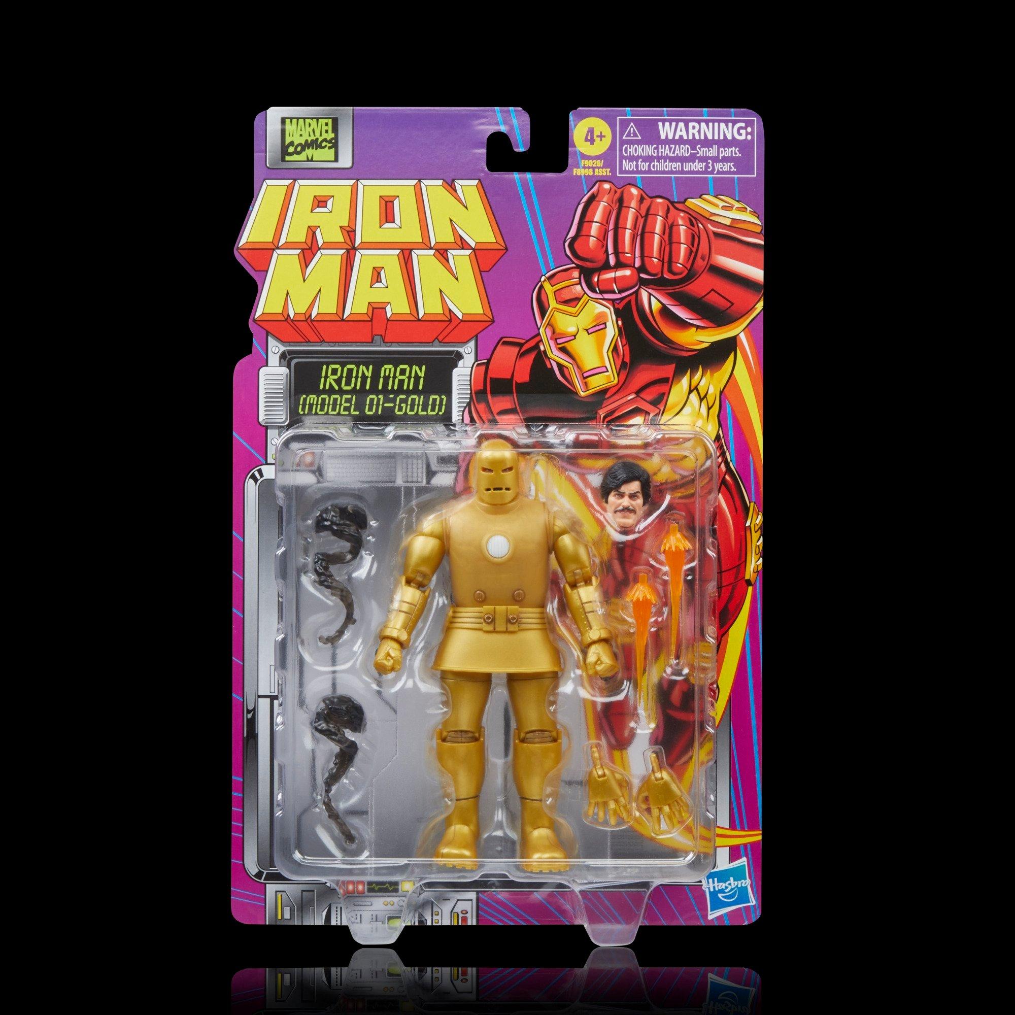 Marvel Legends Series Iron Man (Model 01 - Gold) - Hasbro Pulse